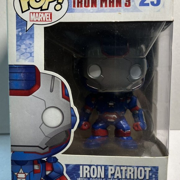 Funko | Other | Iron Man 3 Iron Patriot Funko Pop 25 Old 23 Beat Up Box ...